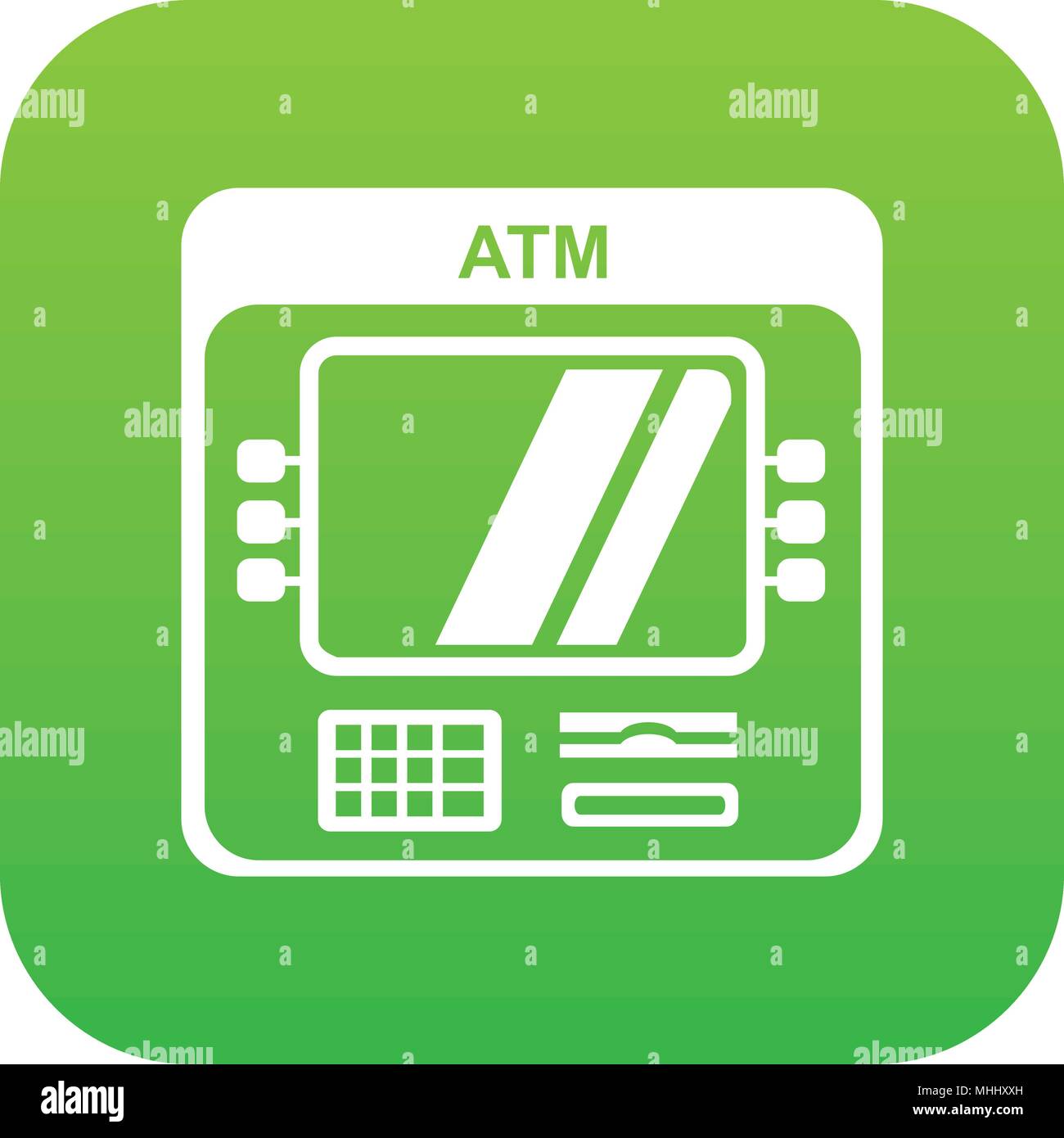 Computer icon green vector Stock Vector Image & Art - Alamy