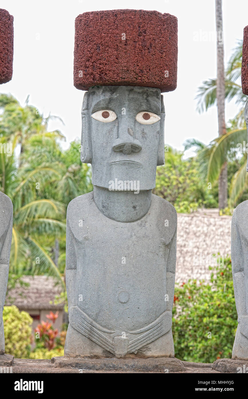easter island moai stone statue Stock Photo - Alamy