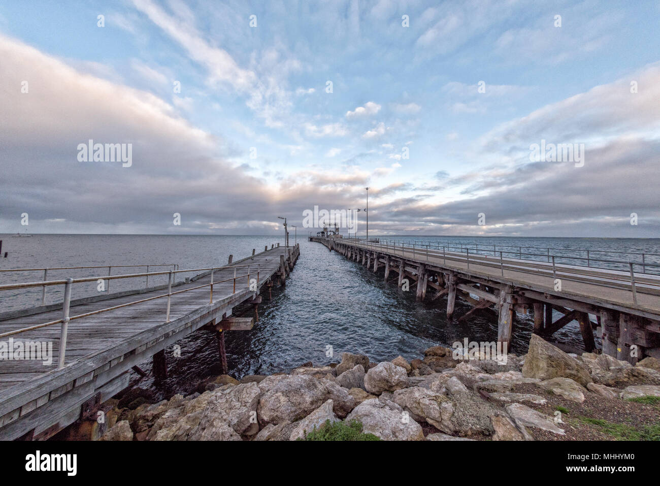 Kingscote wood jetty in Kangaroo Island South Australia Stock Photo - Alamy