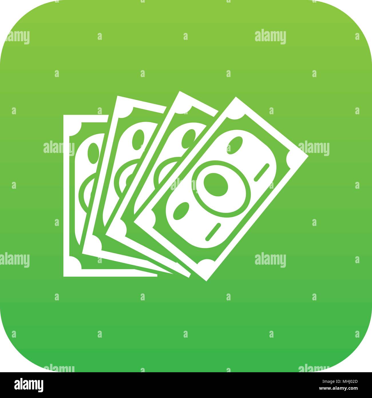Money icon green vector Stock Vector Image & Art - Alamy