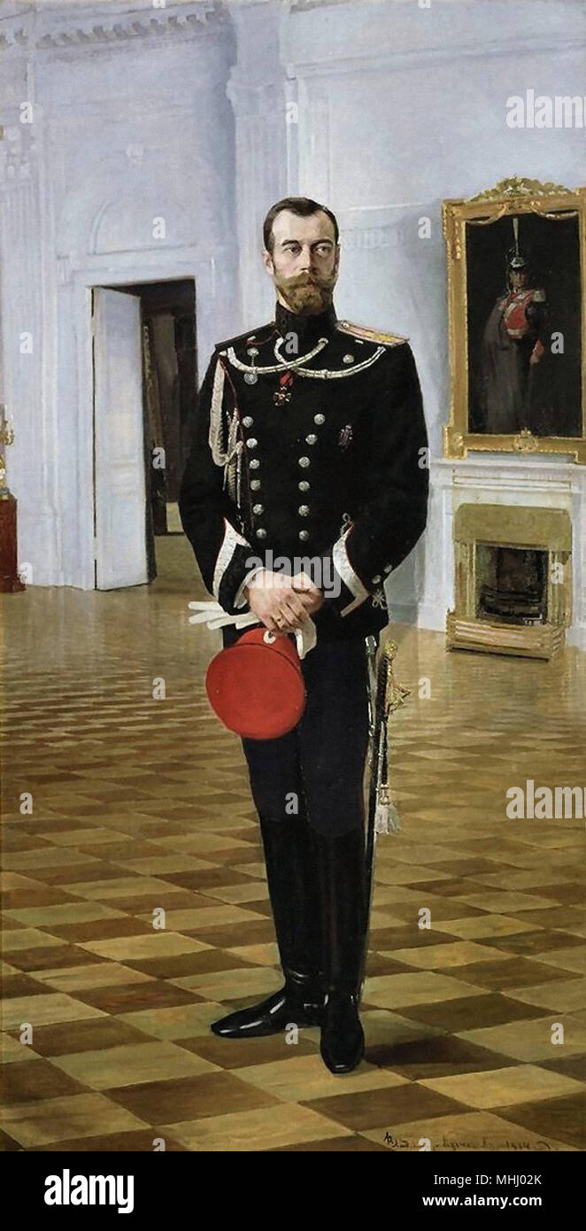 Emperor nicholas ii painting hi-res stock photography and images - Alamy
