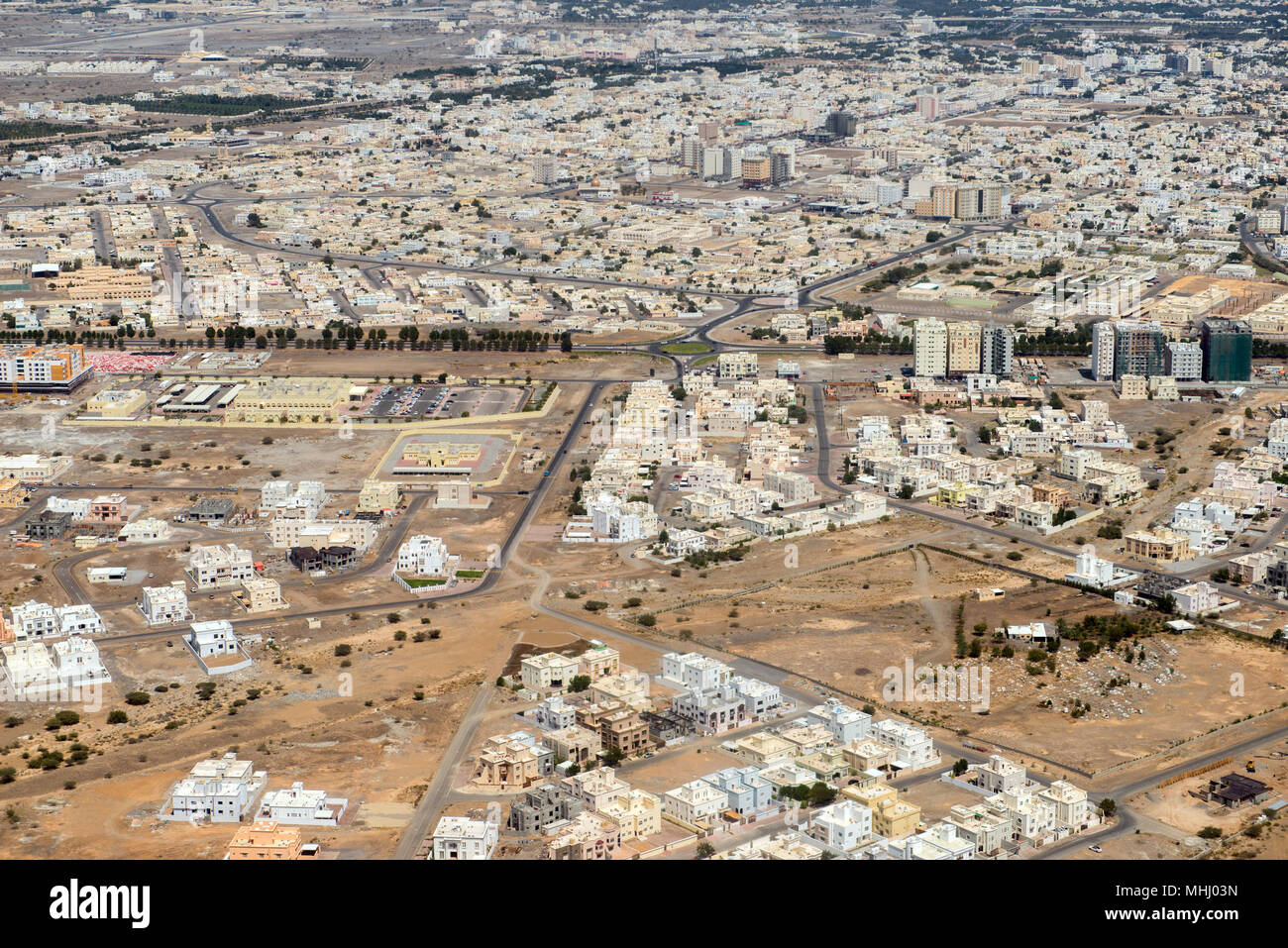 muscat oman sultanate aerial view Stock Photo - Alamy