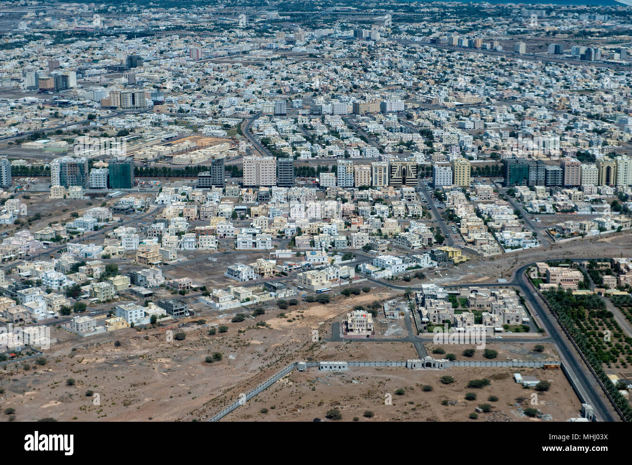muscat oman sultanate aerial view Stock Photo - Alamy