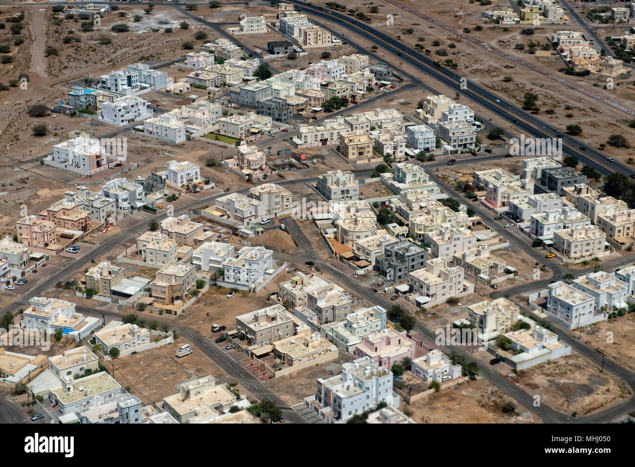 muscat oman sultanate aerial view Stock Photo - Alamy