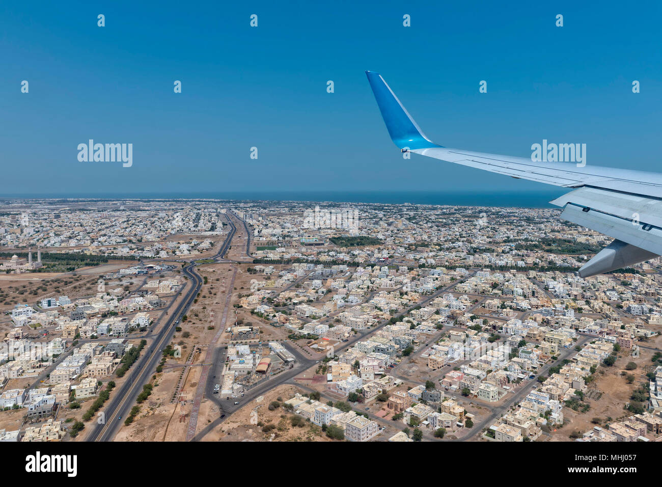 muscat oman sultanate aerial view Stock Photo - Alamy