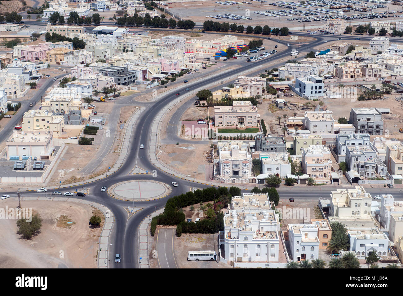 muscat oman sultanate aerial view Stock Photo - Alamy