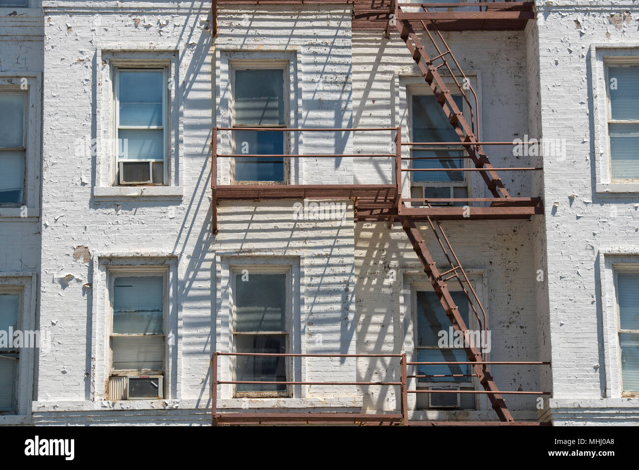 Rusted fire stairs hi-res stock photography and images - Alamy
