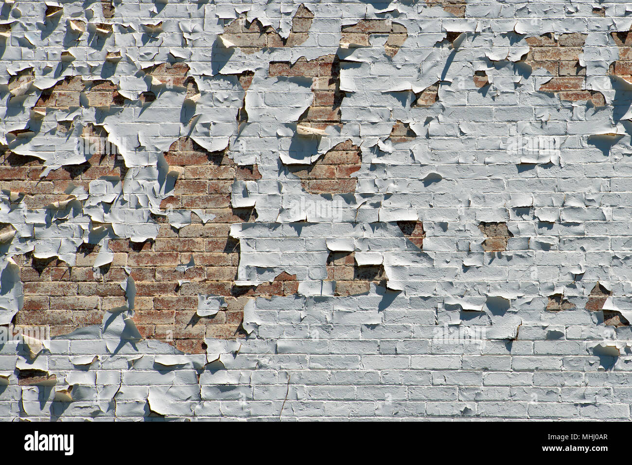 Old brick scraped wall in New York Stock Photo - Alamy