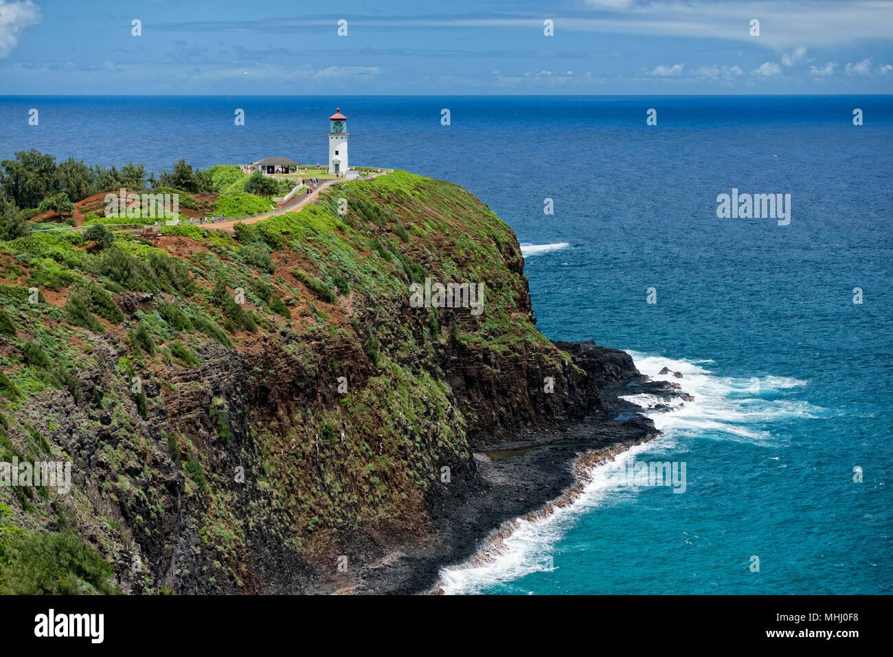 kauai lighthouse kilauea point hawaii island Stock Photo - Alamy