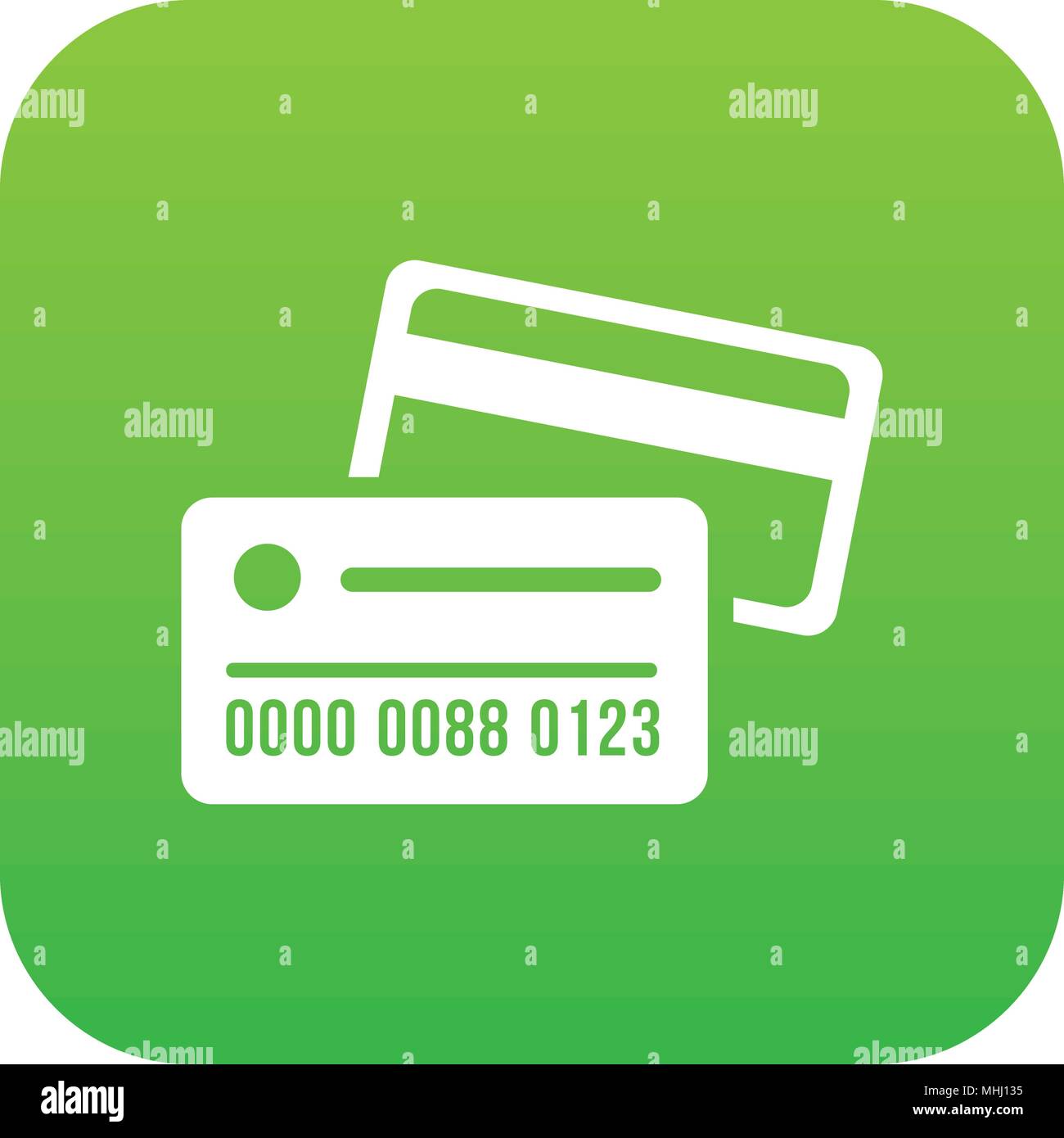 Credit card icon green vector Stock Vector Image & Art - Alamy