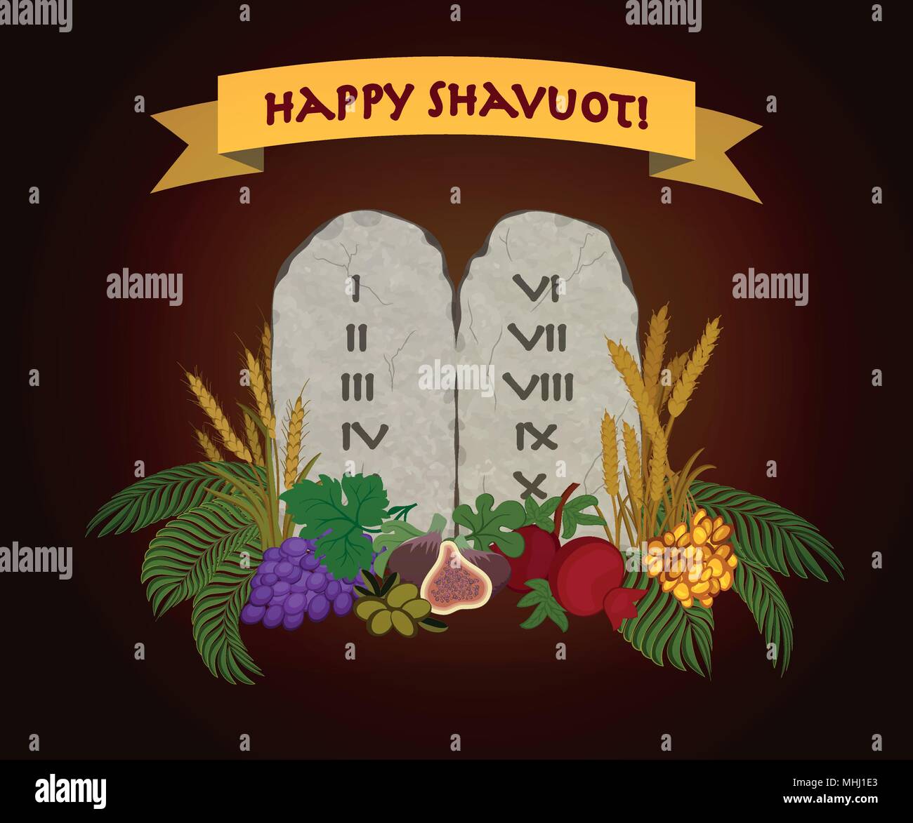 Jewish holiday of Shavuot, tablets of stone and Seven species of the ...