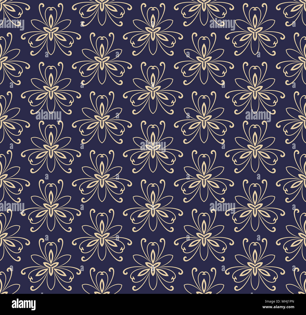 Floral Fine Seamless Pattern Stock Photo - Alamy