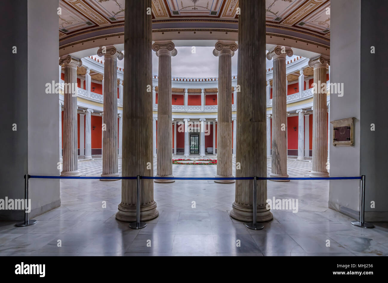 Zappeion Hall, Athens / Greece. Interior view of the courtyard of ...
