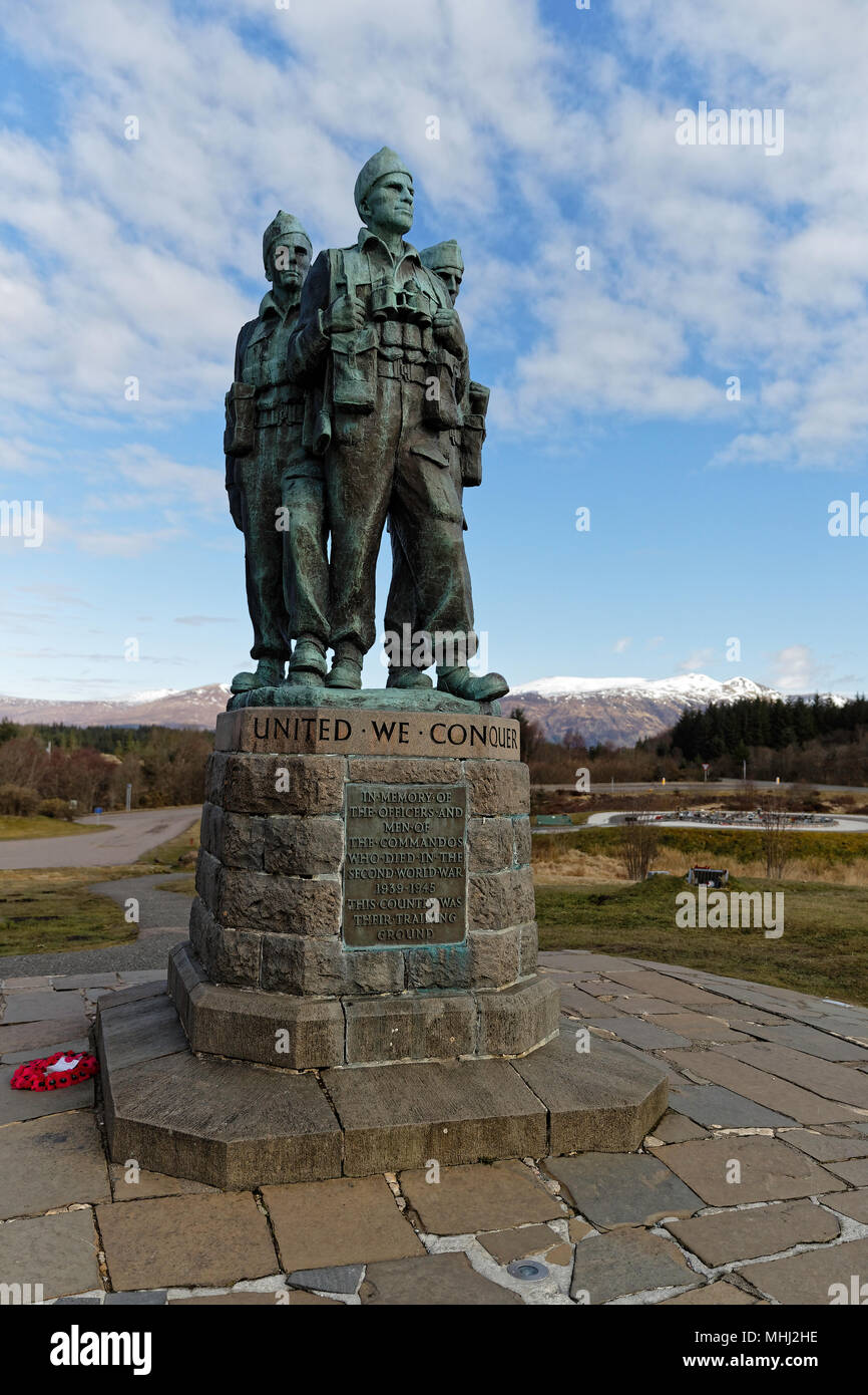 Commando Memorial in bronze dated 1951 by sculptor Scott Sutherland ...