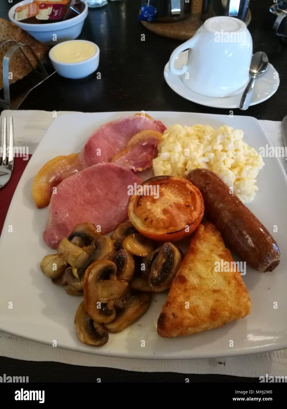 Full english breakfast hotel hi-res stock photography and images - Alamy