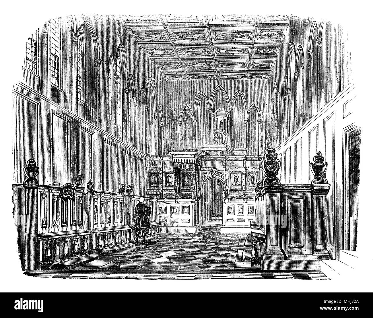 Windows old palace in Black and White Stock Photos & Images - Alamy