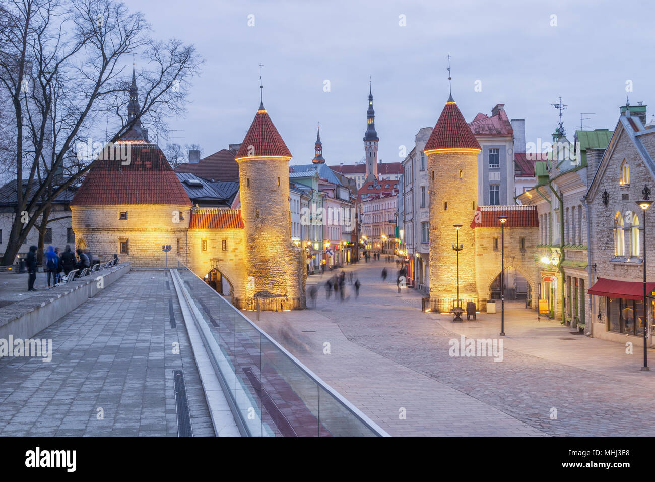 Tallinn, Estonia - Famous Landmark Viru Gate Stock Photo - Alamy