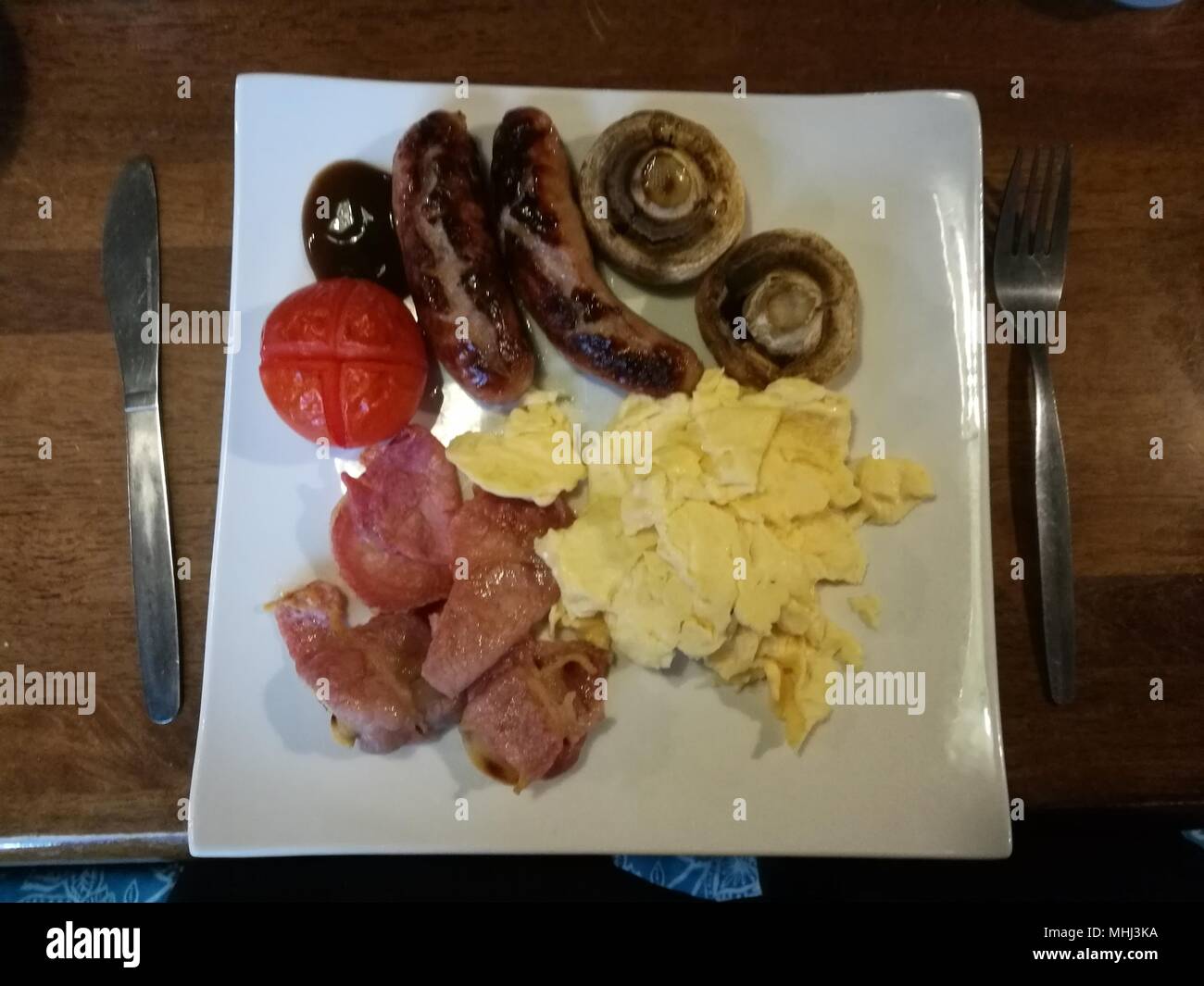 Full english breakfast hotel hi-res stock photography and images - Alamy