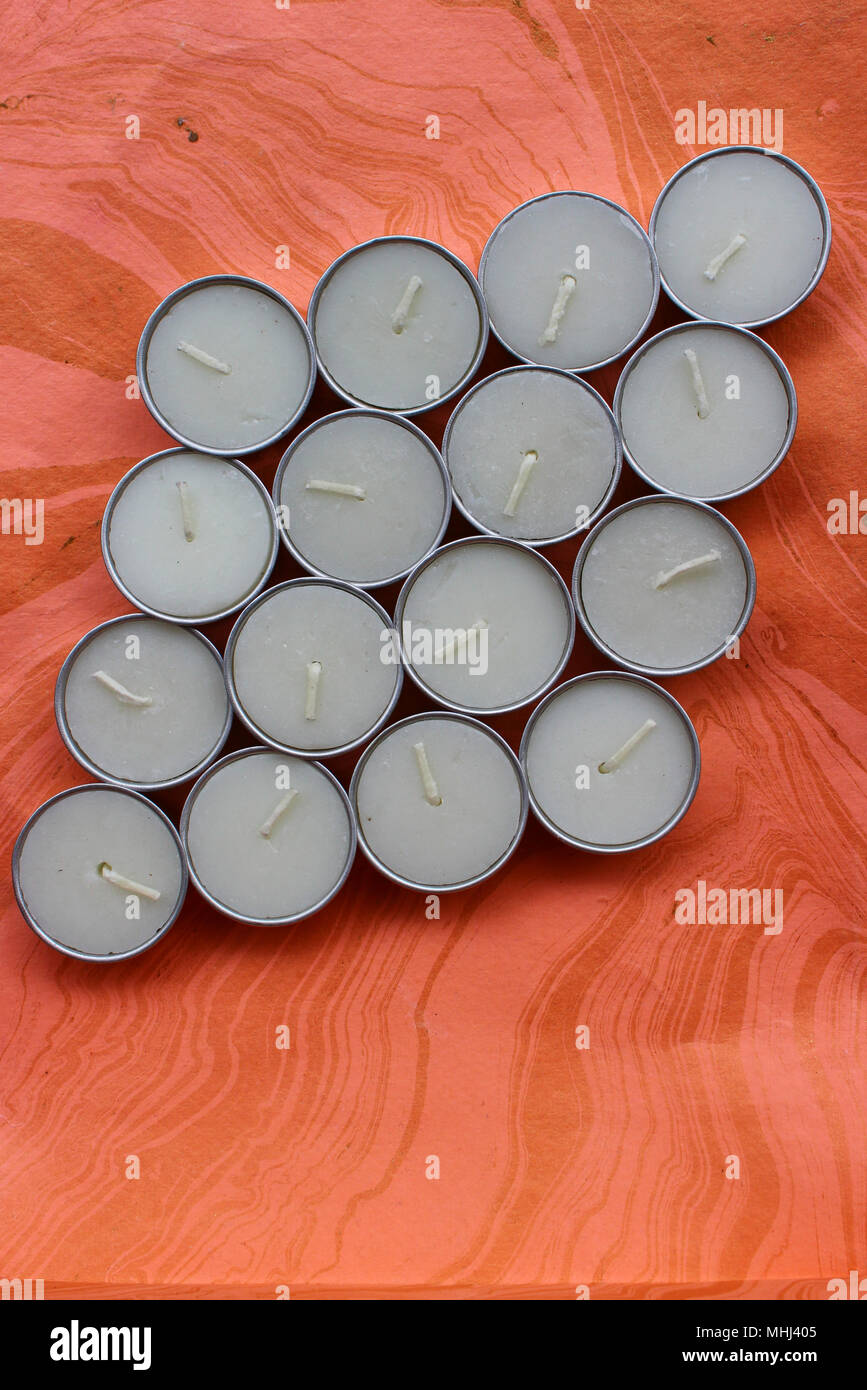 Tea light candles hi-res stock photography and images - Alamy