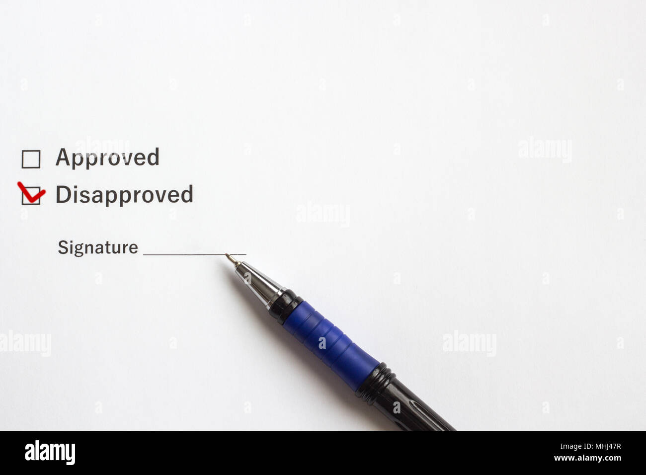 Important document signing pencil hi-res stock photography and images ...