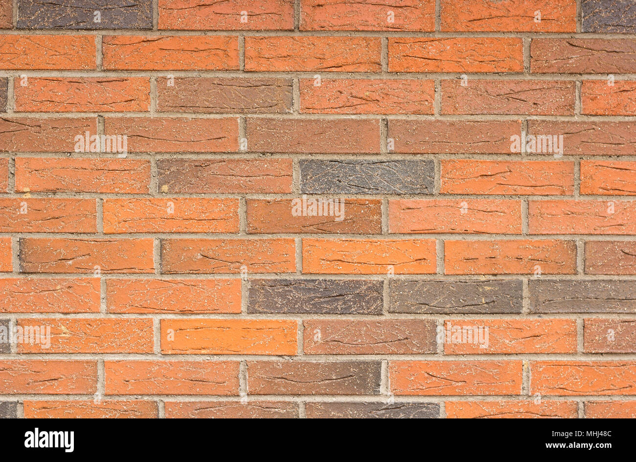 Modern brickwork from red stone, background, texture Stock Photo - Alamy
