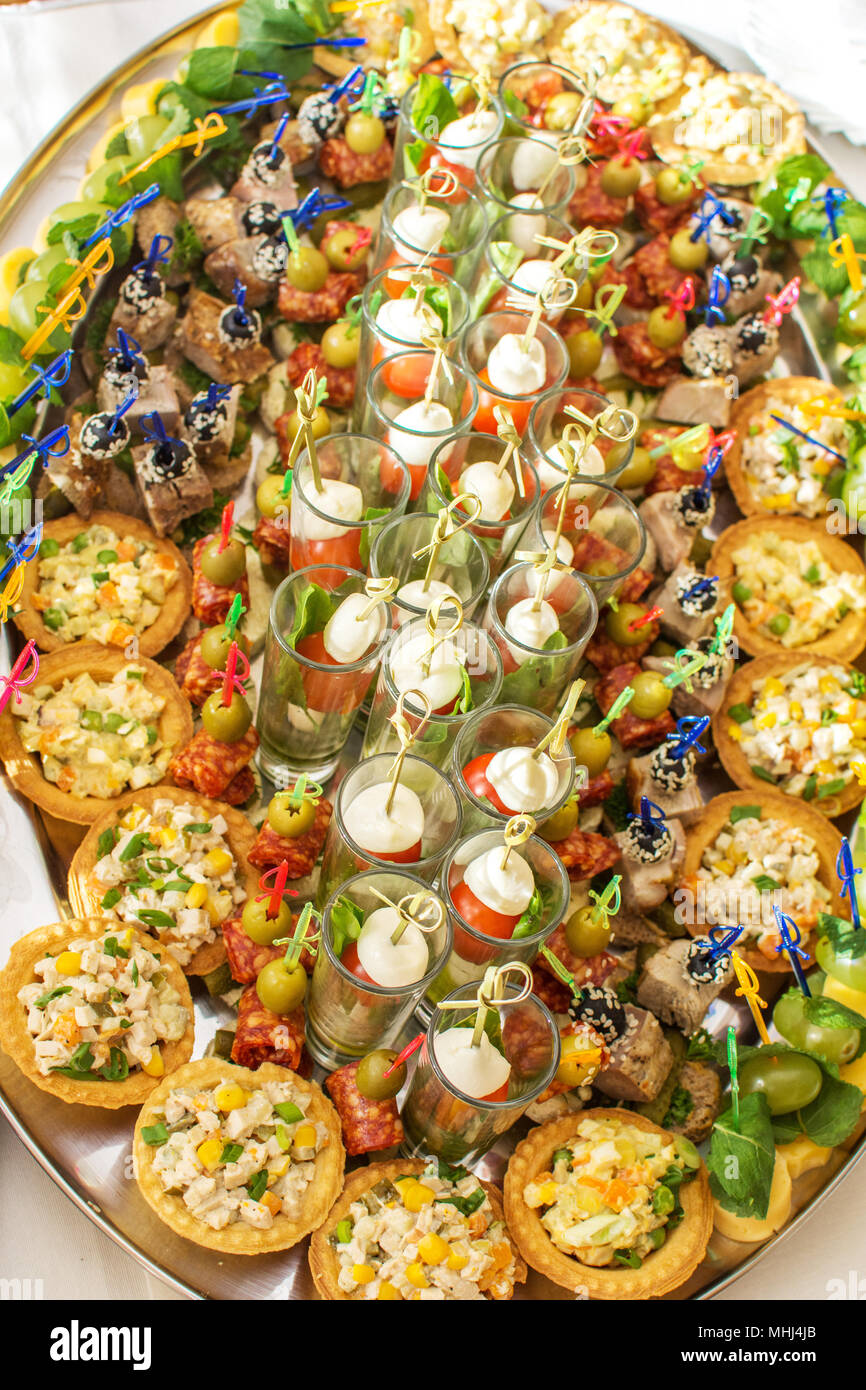 Catering delicacies snacks buffet hi-res stock photography and images ...