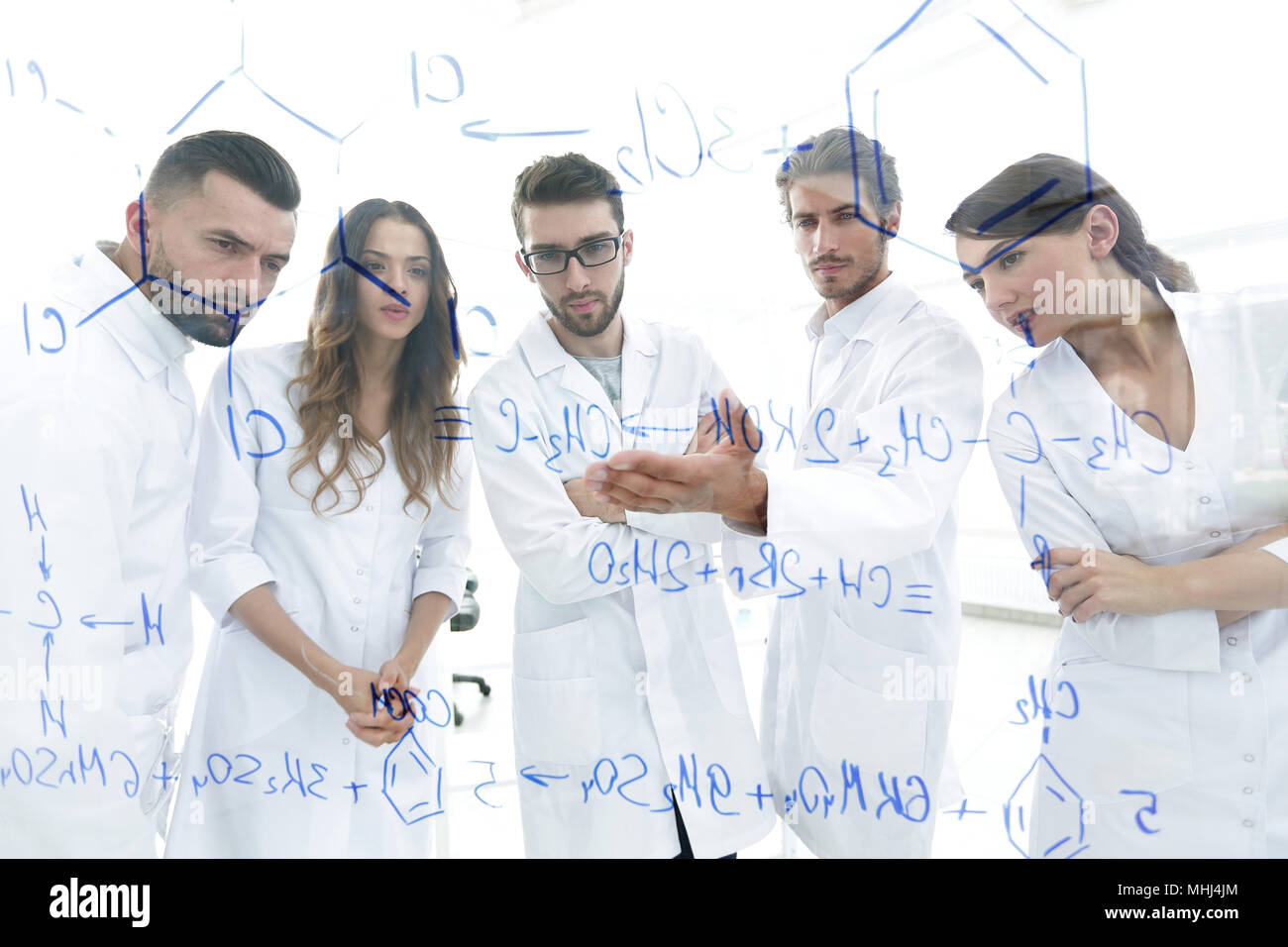 group of laboratory employees Stock Photo - Alamy