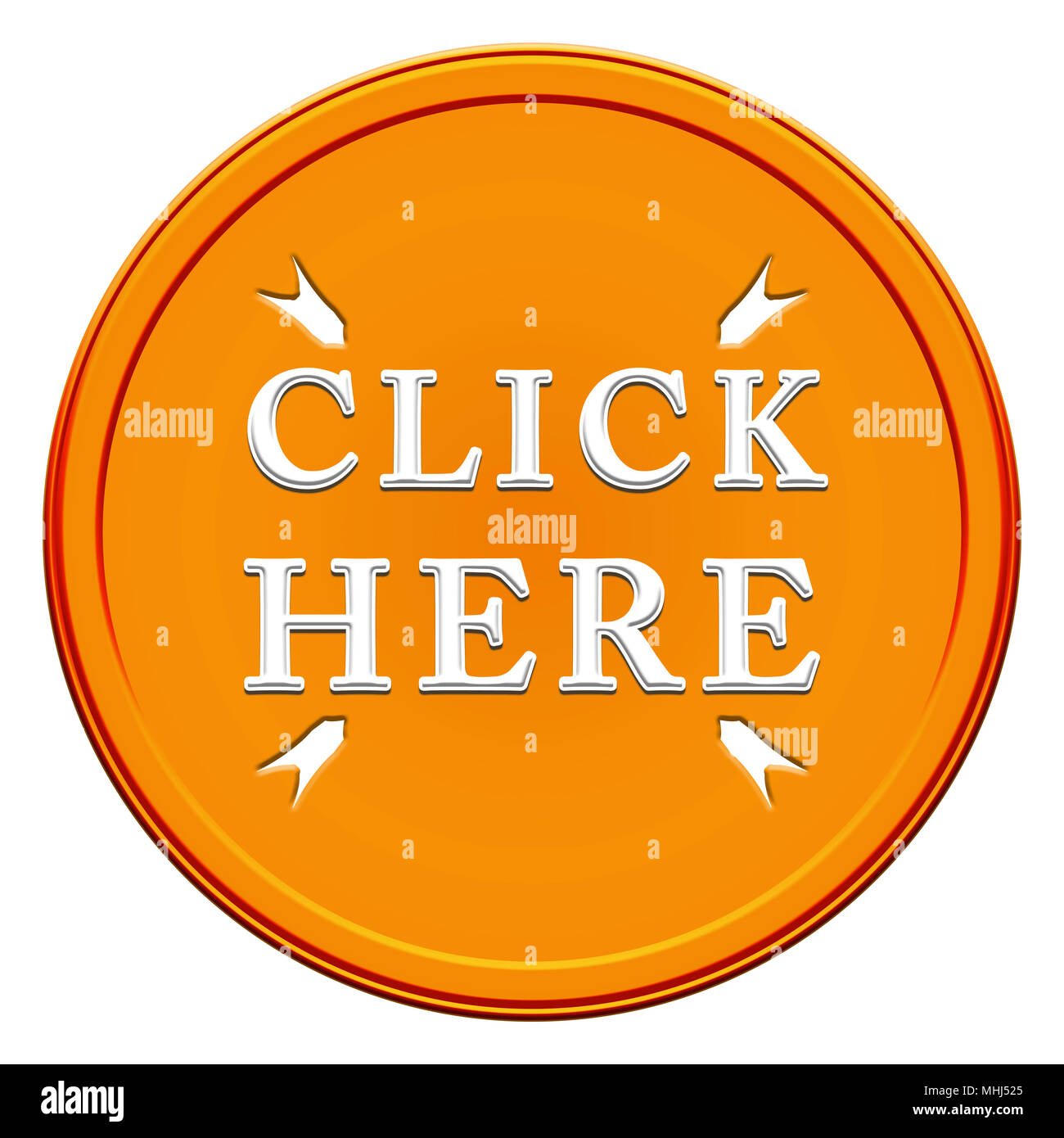 Click Here Button Orange