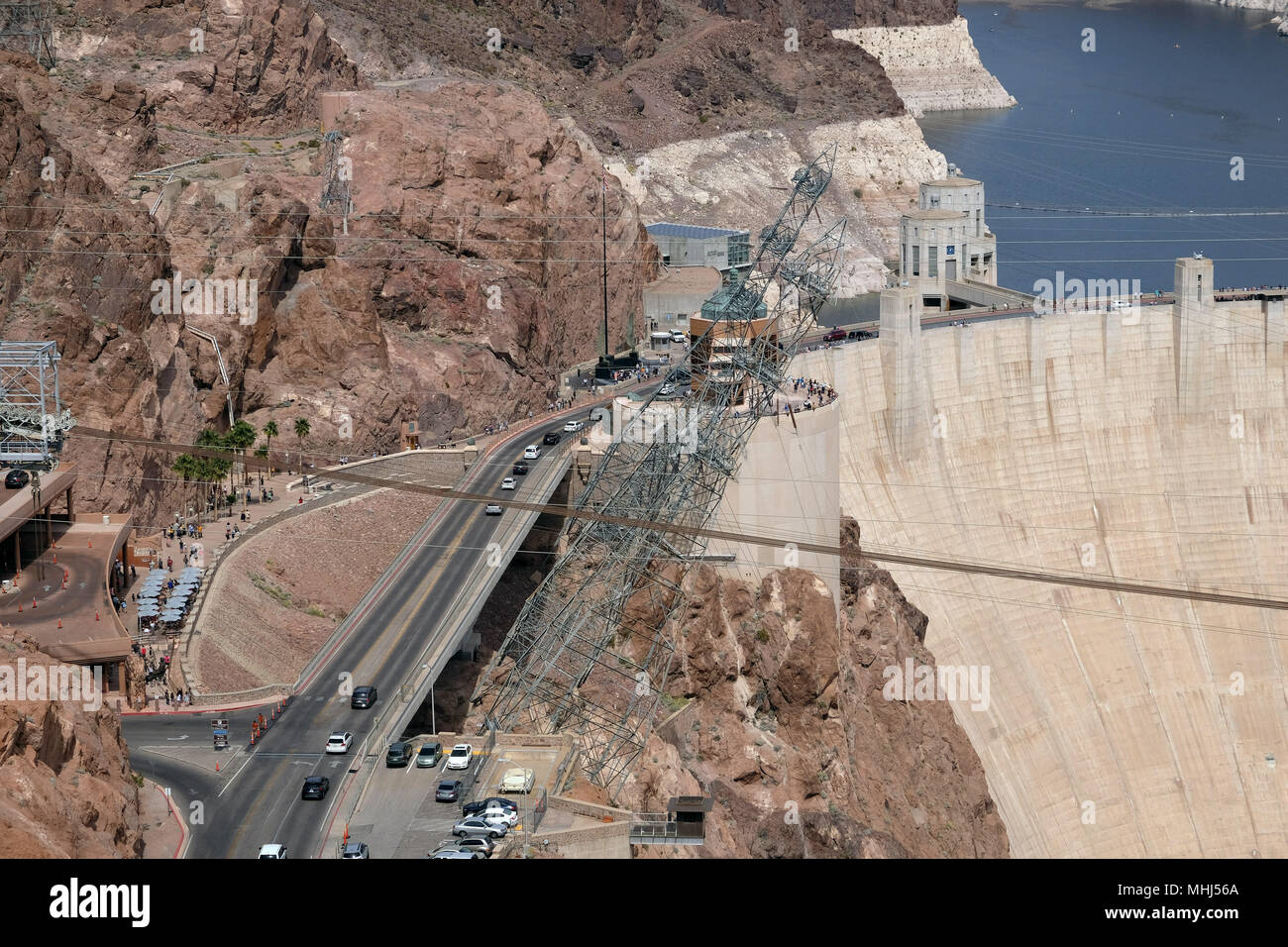 In and around the Hoover Dam near Boulder City and Las Vegas Stock ...