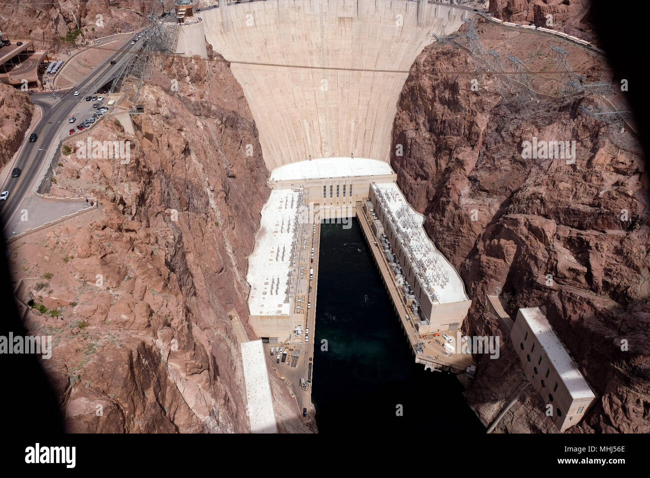 In and around the Hoover Dam near Boulder City and Las Vegas Stock ...