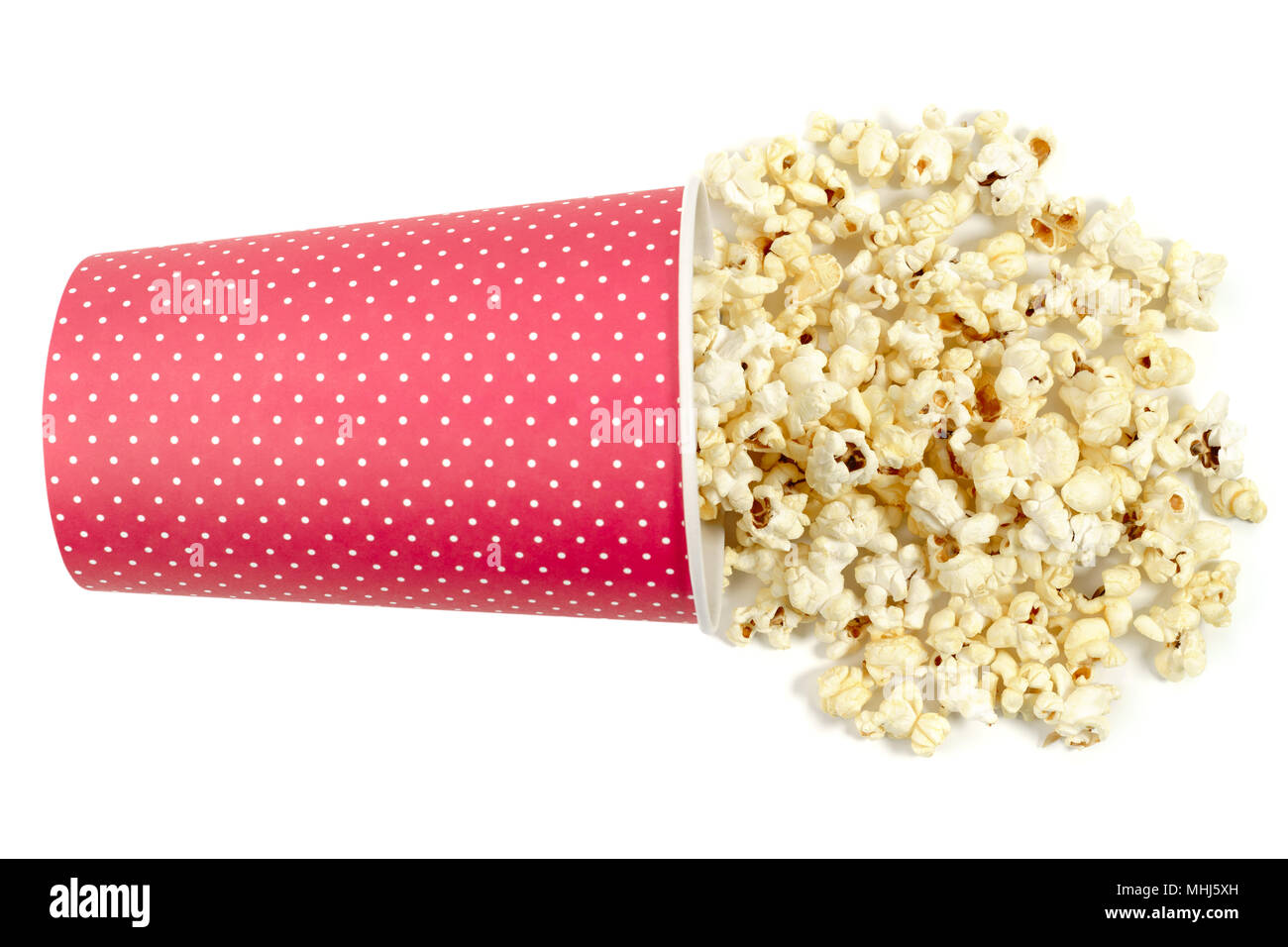 Popcorn on white background, isolated Stock Photo - Alamy