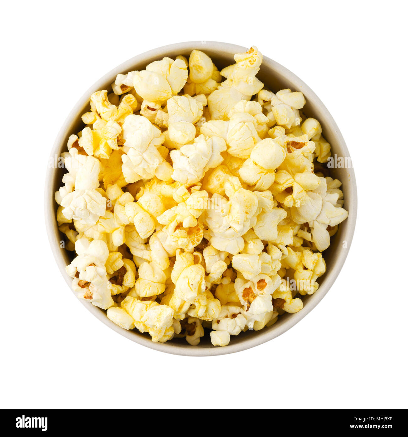 Popcorn on white background, isolated Stock Photo - Alamy