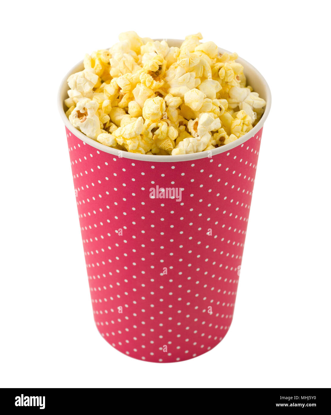 Popcorn on white background, isolated Stock Photo - Alamy