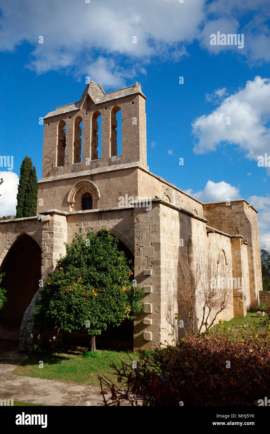 Gothic monastery ruins bellapais hi-res stock photography and images ...