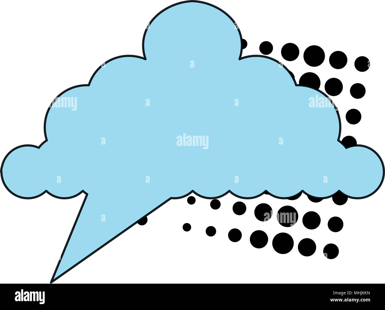 speech cloud icon over white background, colorful design. vector ...