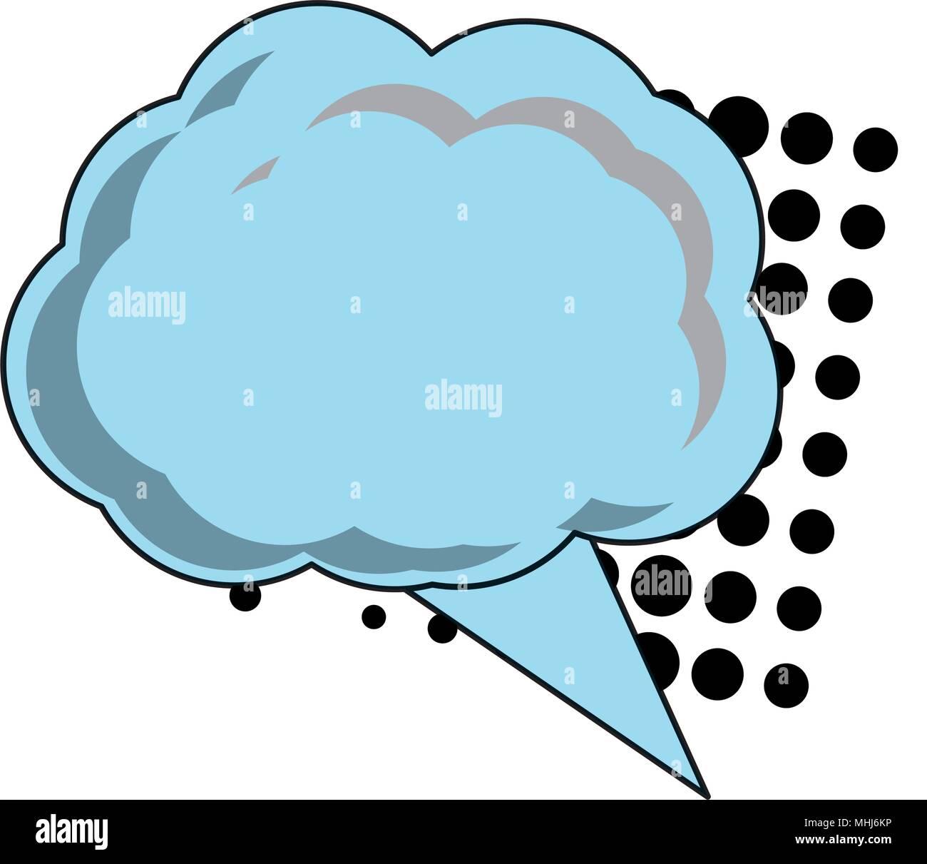 speech cloud icon over white background, colorful design. vector ...