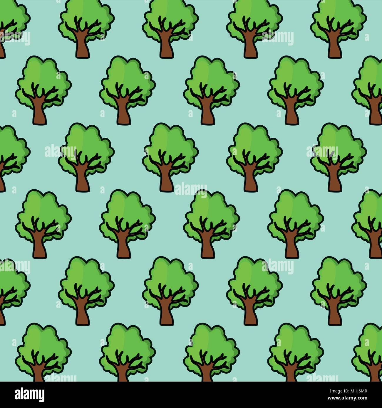 trees background, colorful design. vector illustration Stock Vector ...