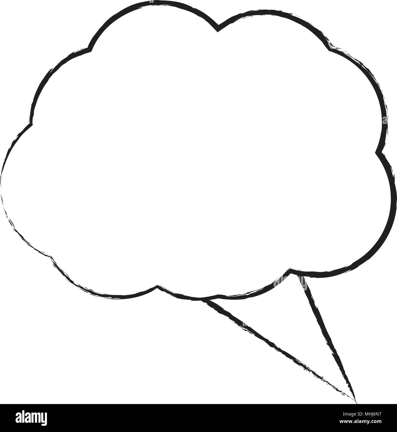 speech cloud icon over white background, vector illustration Stock ...