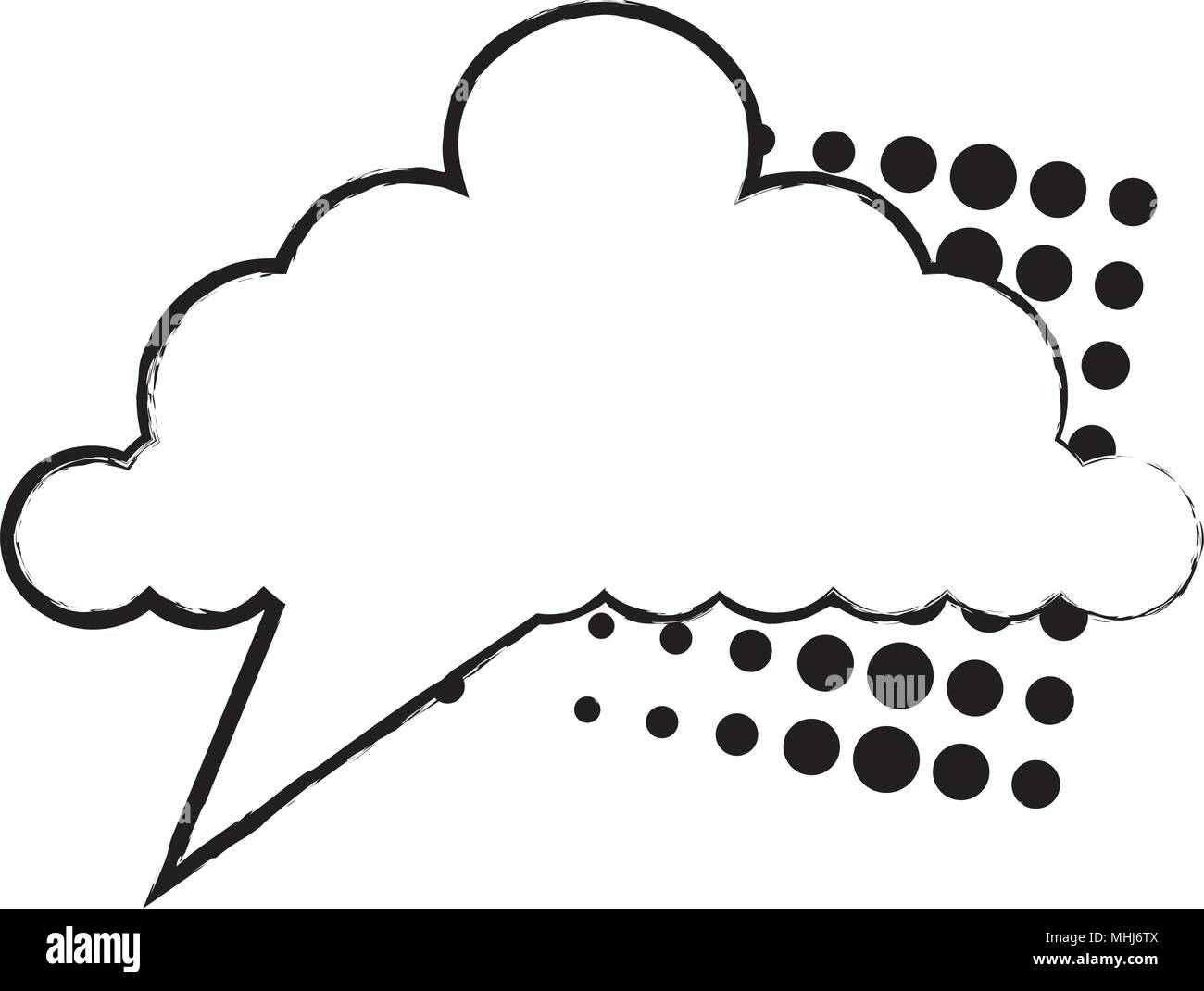 speech cloud icon over white background, vector illustration Stock ...