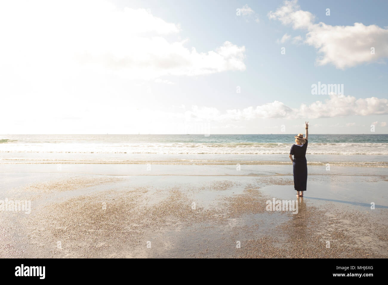 Peace on the beach hi-res stock photography and images - Alamy