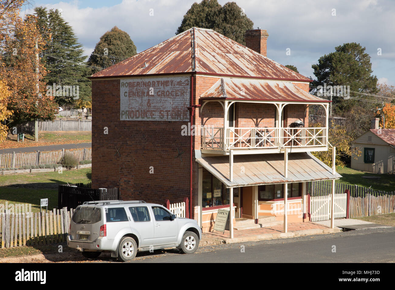 Hill End, New South Wales, Australia. Old shop and residence in the old ...
