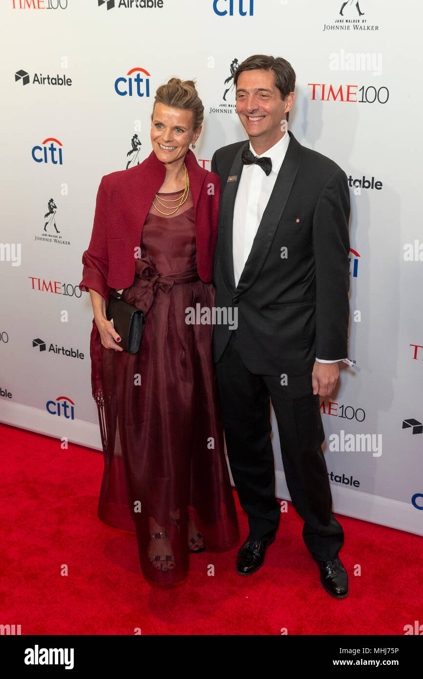 New York, NY - April 24: Dr. Giuliano Testa (R) attends 2018 Time 100 ...