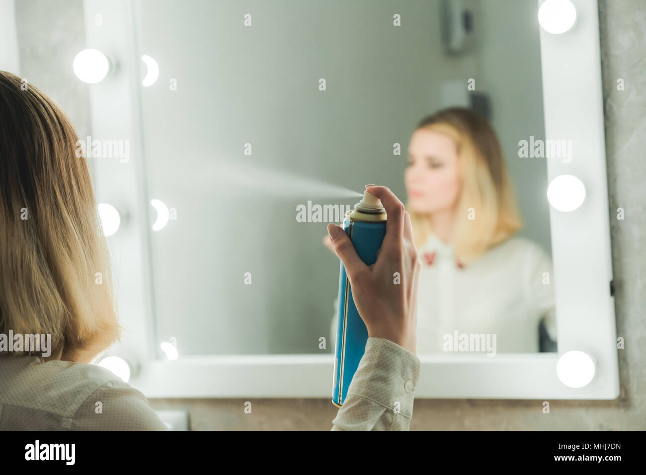 Hairspray Woman High Resolution Stock Photography and Images - Alamy