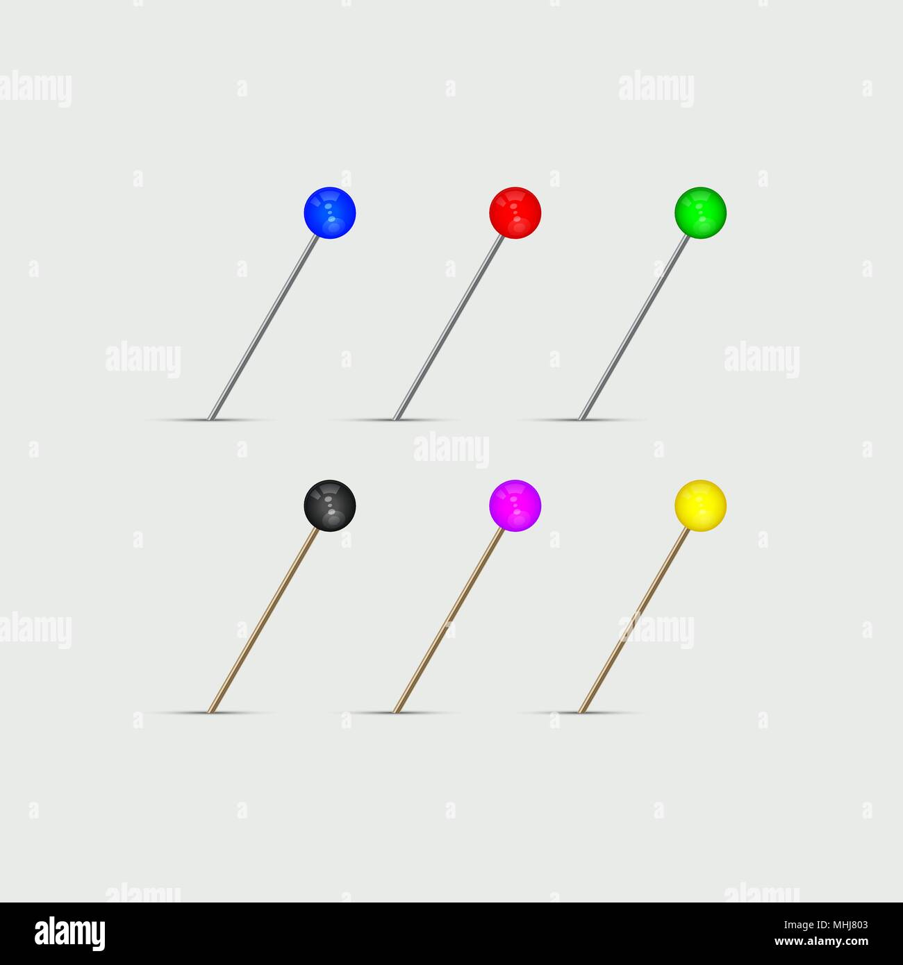 Map pins and object Stock Vector Images - Alamy