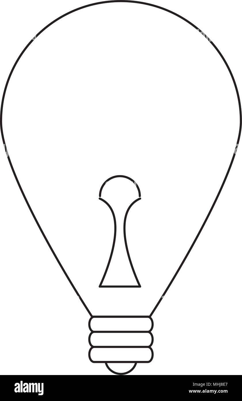 Light bulb icon over white background, vector illustration Stock Vector ...