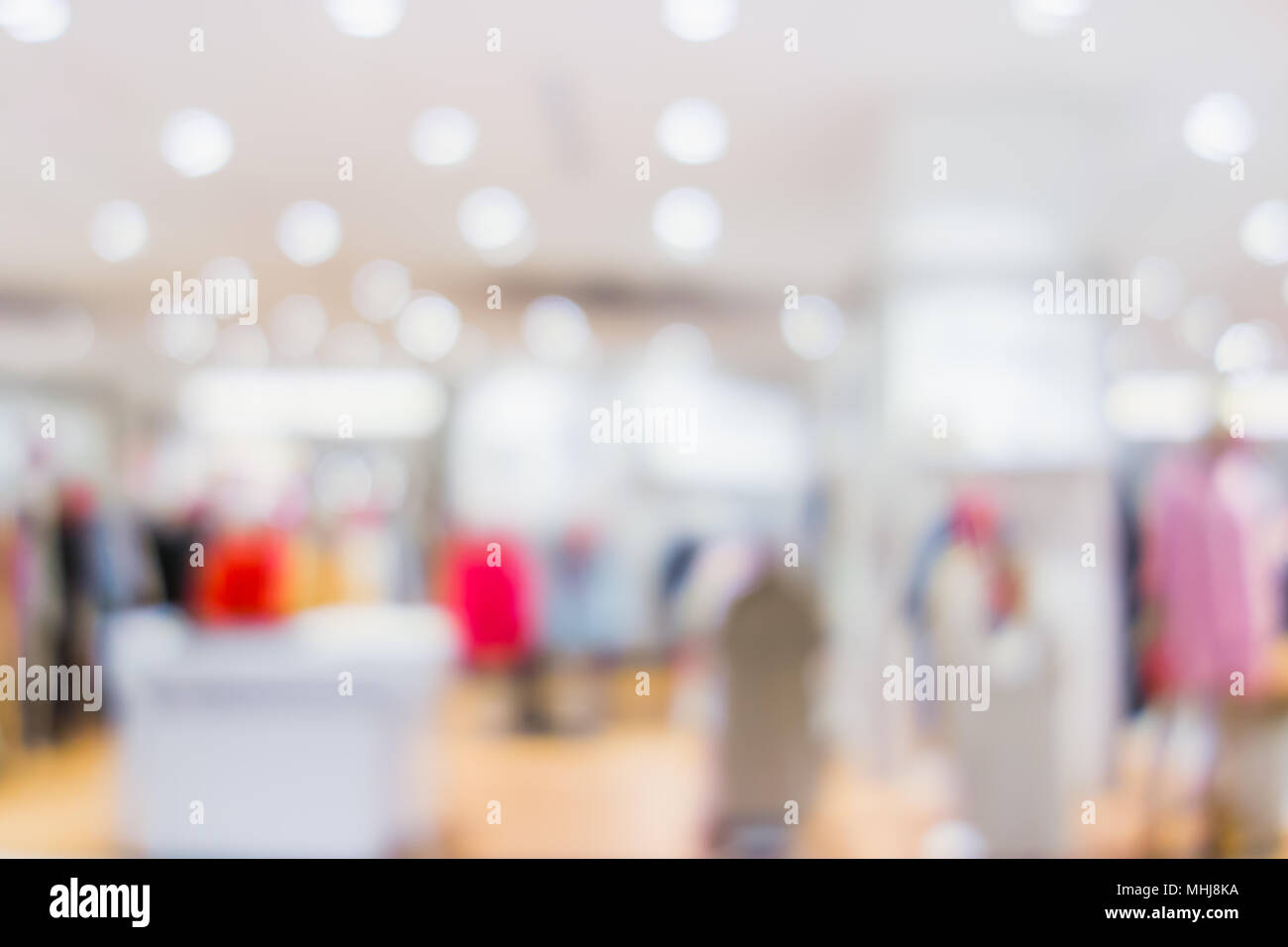 Blur shopping mall bokeh light background,product shelf at department ...