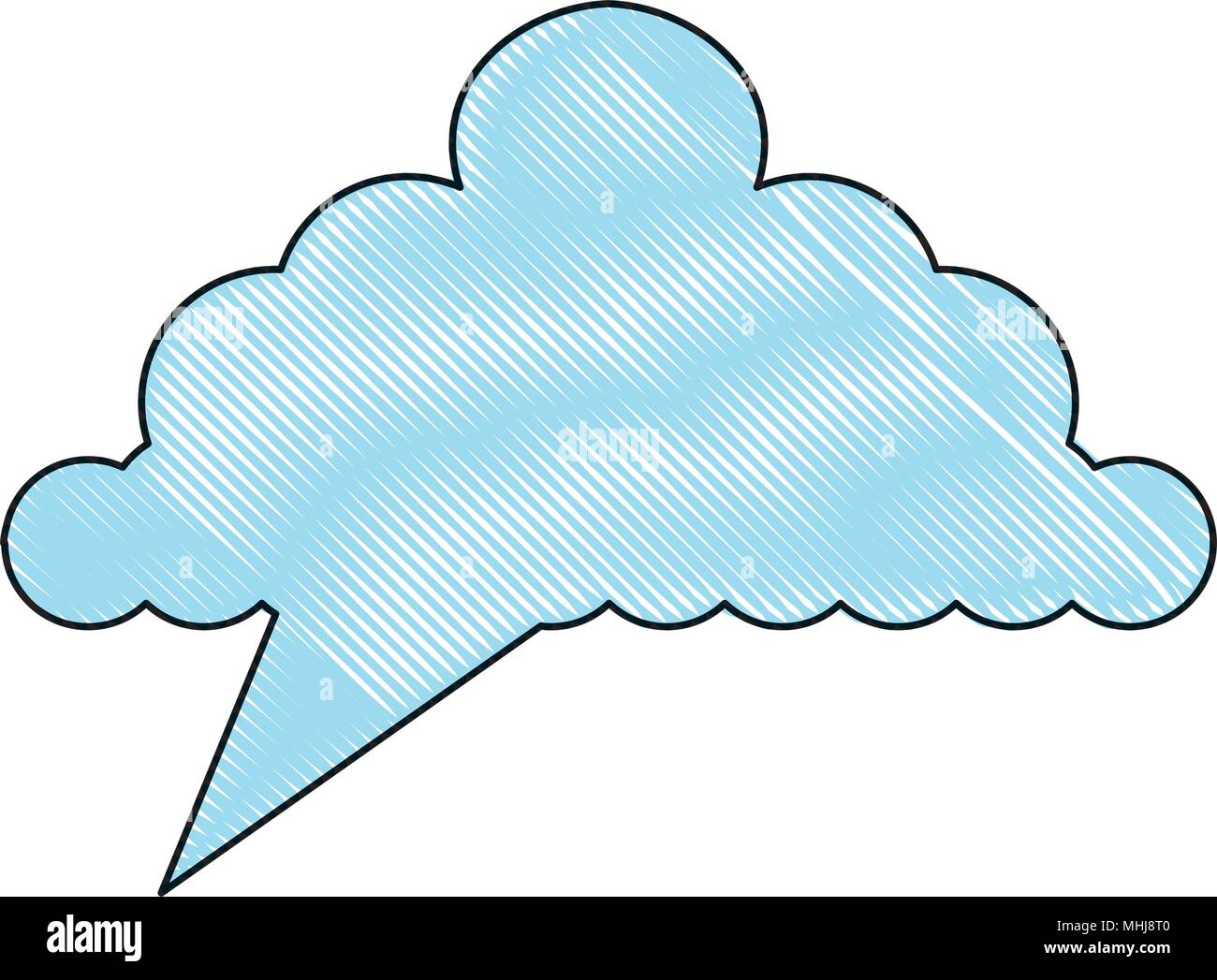 speech cloud icon over white background, colorful design. vector ...
