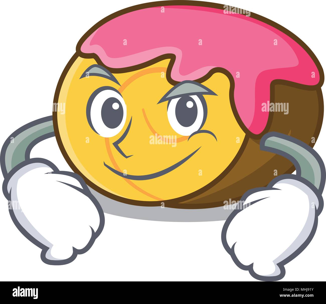 Smirking swiss roll character cartoon Stock Vector Image & Art - Alamy