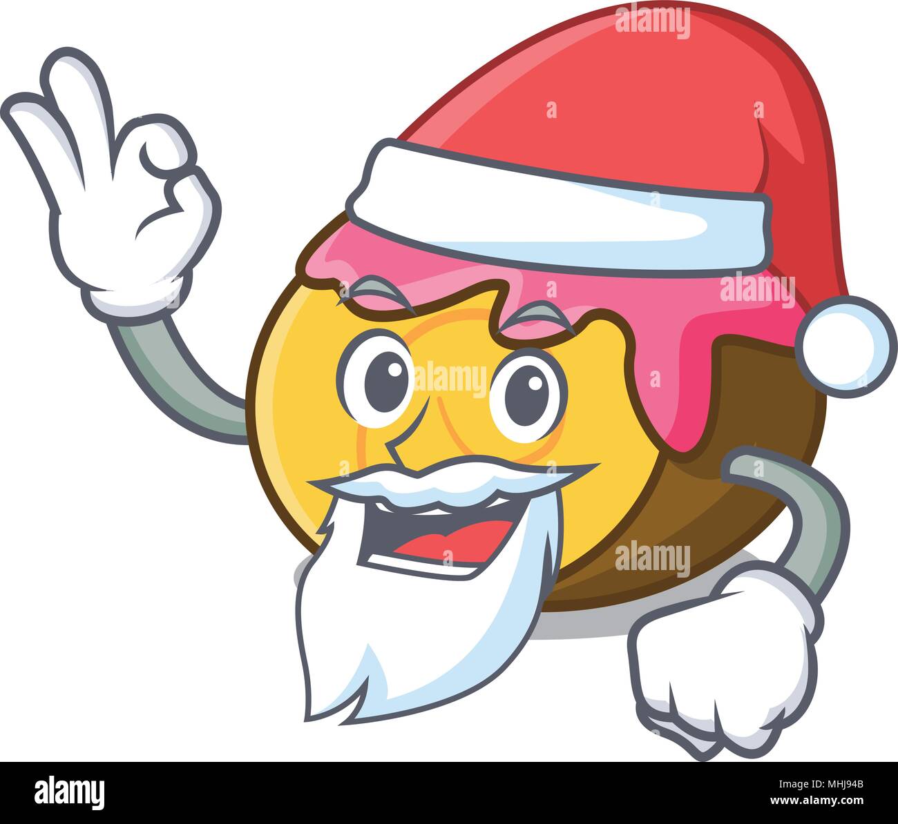 Santa swiss roll mascot cartoon Stock Vector Image & Art - Alamy