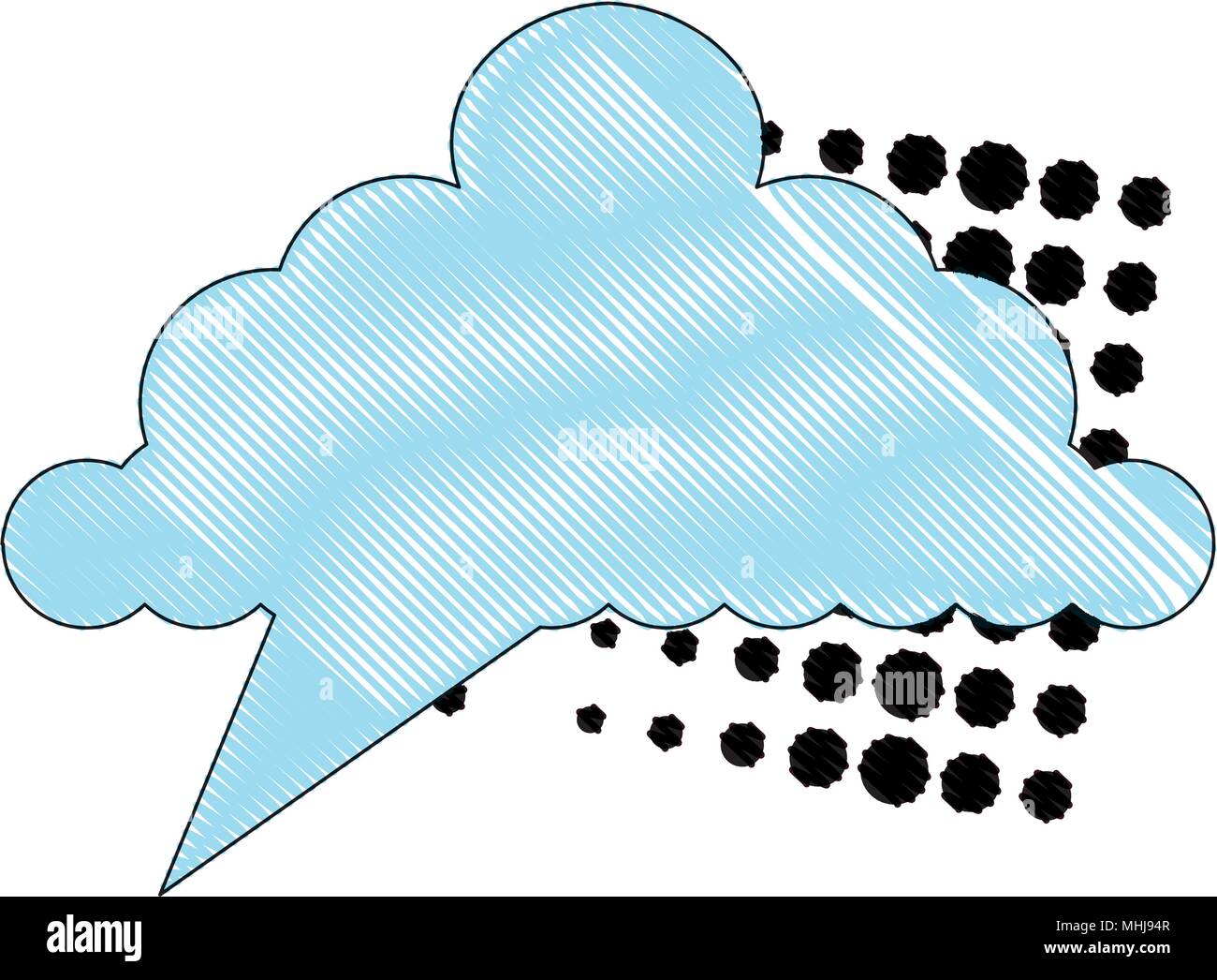 speech cloud icon over white background, colorful design. vector ...